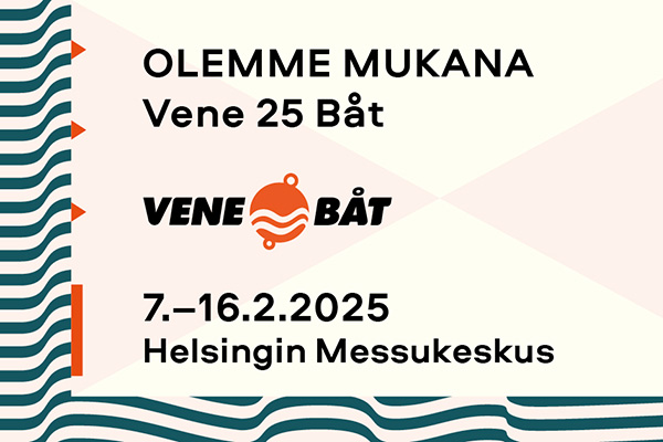 Vene 25 Båt -messut jälleen Helsingin Messukeskuksessa